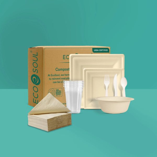 Square Compostable Dinnerware Set – ARDH